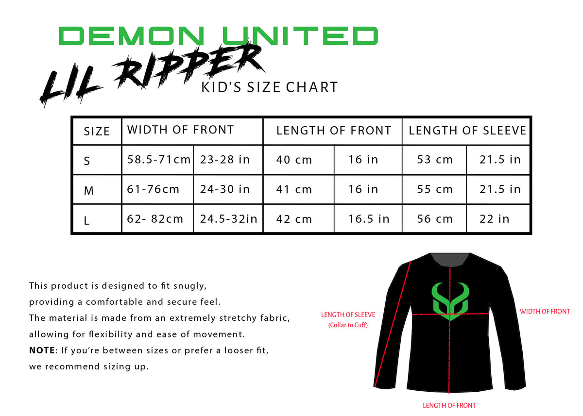 Demon Lil' Ripper Kids Padded Top – Demon United